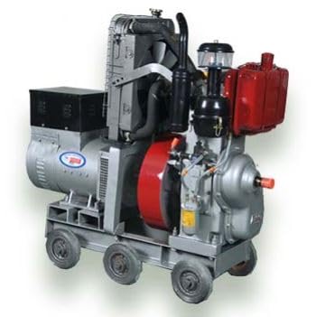 PARKAR 4KW 350Amp Single Phase Water Cooling Double Cylinder Diesel ...