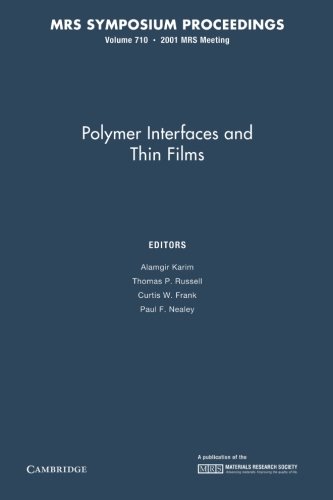 Amazon.com: Polymer Interfaces and Thin Films: Volume 710 (MRS ...
