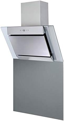 SIA AGL71SS 70cm Angled Stainless Steel & Clear Glass Chimney Cooker ...