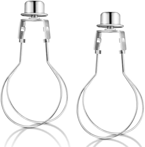 Lamp Shade Light Bulb Clip Adapter,Lamp Shade Holder Includes Finial ...