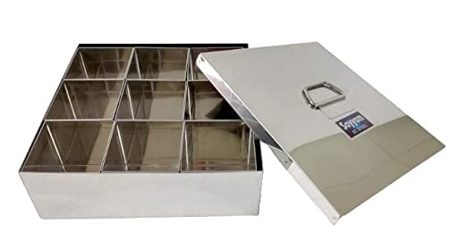 Sayyam Heavy Duty - 9 container masala box | 9 container spice box ...