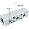 Amazon.com: Litoexpe 3 Way Pneumatic Manifold Air Distribution Block ...