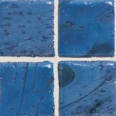 Daltile Sonterra Navy Blue Opalized 1 x 1 Glass Mosaic Tile ...