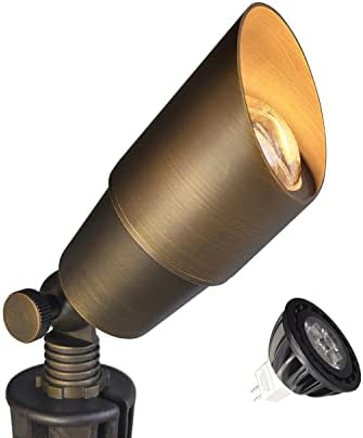 Brass Landscape Spotlight, Outdoor Spotlight, 12V LED Low Voltage ...