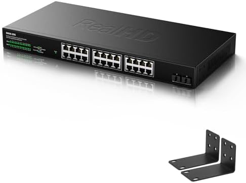 Amazon.com: 24 Port 2.5G Web Managed Ethernet Network Switch 24 x 2.5 ...