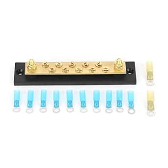 Integrated Bus Bar Busbar Board Dual Row 10 Position M6 Terminal Stud ...