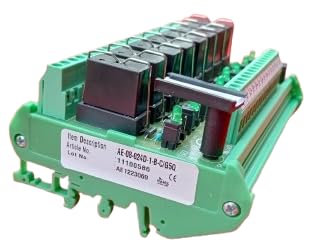 AGILITY Industrial 8 Channel 1CO 24V DC Input DIN Rail Mount Relay ...