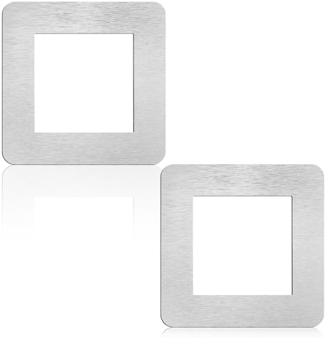 Rumyve Switch Stickers - Set of 2 Silver Light Switch Covers and 3.38 ...