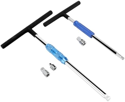 WODHMIEY Drive T Handle Wrench, T Socket Set, 2pcs Spanner, Adapter 2 ...