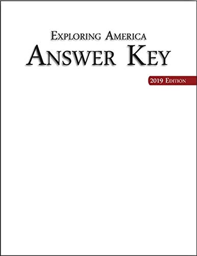 Exploring America Answer Key: Ray Notgrass: 9781609991173: Amazon.com ...