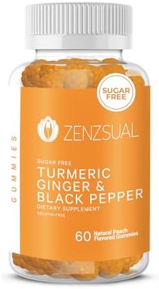 Amazon.com: ZENZSUAL Turmeric, Ginger, and Black Pepper Gummies - Sugar ...
