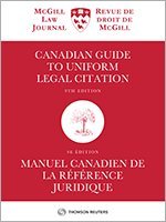 CANADIAN GDE.TO UNIFORM LEGAL CITATION: 9780779885824: Amazon.com: Books