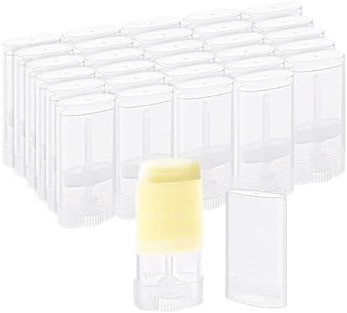 Amazon.com: 15ml/0.5oz 30 Pack Empty Lip Balm Tubes Plastic Deodorant ...