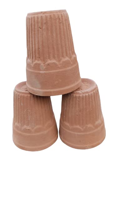 Buy Jai BHOLE Traditional Baked Clay Chai/Tea/Lassi Khullad Cups| 90 ML ...