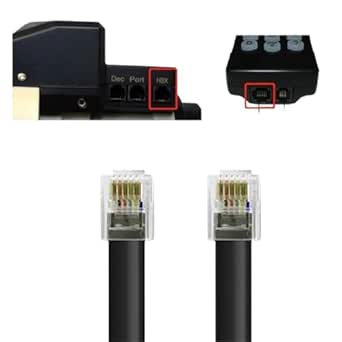 Amazon.com: BTZGNDMIO Flat Telephony RJ11 6P6C Controller Cable for ...