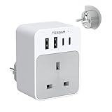 UK to Egypt Travel Adaptors - Plug Type C/F | In Stock