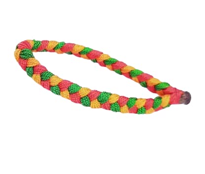 WIFFO Religious Muticolour Silk Thread - Red Green Yellow Dhaga - Anant ...