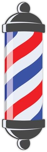 Amazon.com - Barber Pole Sticker Decal 2" x 7"