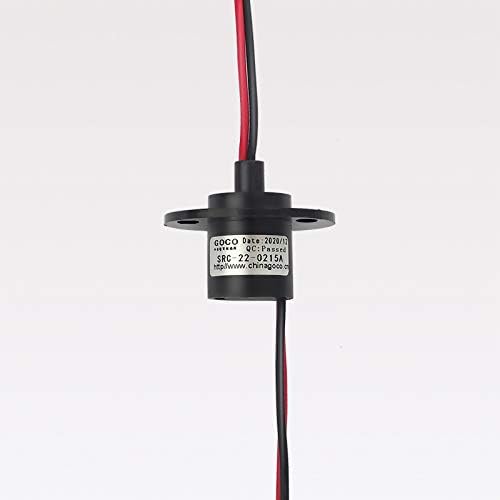 Slipring 2wire 15A conductive ring collector ring rotating electrical ...
