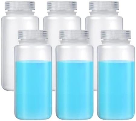 SPYLX Plastic Sample Bottles 500ml Laboratory Grade Polypropylene Wide ...