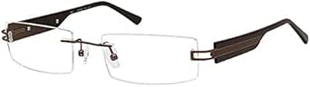 Amazon.com: TUSCANY Women's Eyeglasses 511 02 Brown Rimless Optical ...