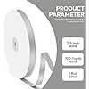 Amazon.com: Quhora 3/8" x 100 Yards Satin Ribbon - Silver Silk Ribbon ...