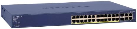 NETGEAR ProSAFE FS728TP 24-Port Fast Ethernet PoE Smart Switch with 4 ...