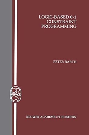 Amazon.com: Logic-Based 0–1 Constraint Programming (Operations Research/Computer Science ...