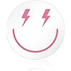 Amazon.com - DARENYI Pink Preppy Mirror Circle, 12 inch Smiling Face ...