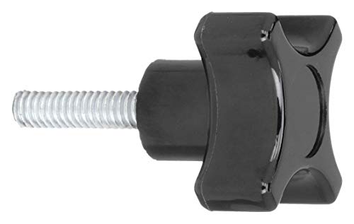 Four Prong Knob, Clamp Knob, 5/16-18 Size, 2" L, HR Phenolic: Cabinet ...