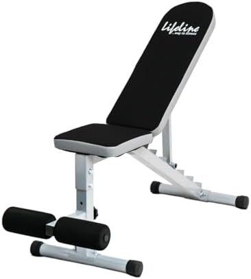 LIFE LINE LB 320 Adjustable Incline, Decline, Flat Weight Bench With ...