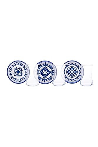 Snapklik.com : Karaca Zeher Blue Tea Service Set For 6 Person, Tea ...