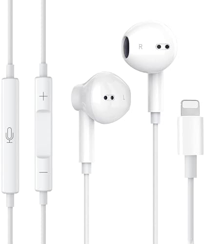 Lightning Headphones [MFi Certified]Wired iPhone Earphones In-Ear ...