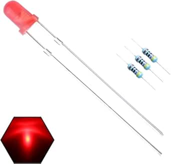 INSIGNIA LABS 50Pcs 3mm Red Lights LED Diodes (Red Lens) + 50pcs ...