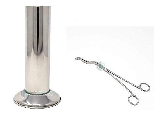 IndoSurgicals Stainless Steel Forceps Jar (Light Base) with Cheatle ...