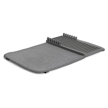 Amazon.com: Umbra UDRY Rack and Microfiber Dish Drying Mat-Space-Saving ...