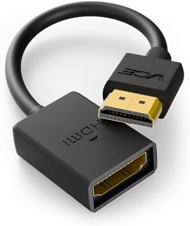 Amazon.com: VCE 4K HDMI Extension Cable, Male to Female Adapter Short ...
