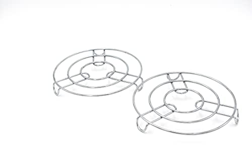 SR KITCHEN KART Stainless Steel Round Table Ring Set, Hot Pot Stand ...