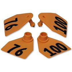Amazon.com: Allflex Global Medium Double Female Numbered Tags (with ...