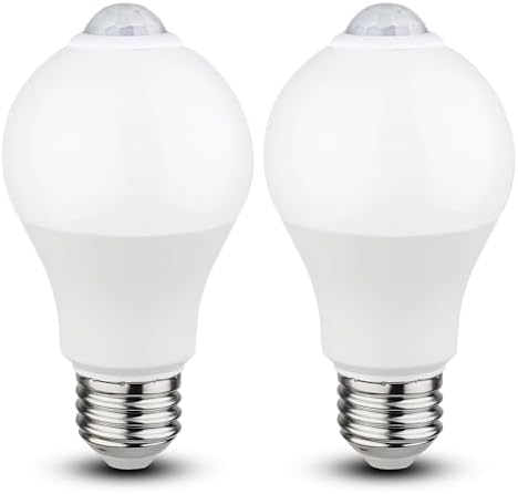 Motion Sensor Light Bulbs for Outdoor Indoor, 9W A19 Motion Detector ...
