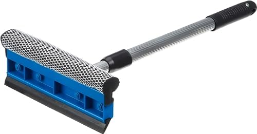 Draper Telescopic Window Cleaning Equipment | 46.55 to 73.5cm Extendable Squeegee with Sponge ...