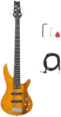 Amazon.com: Ktaxon Electric Bass Guitar Burning Fire Style Bass Set ...