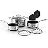 Amazon.com: HexClad Hybrid Nonstick 12-Piece Cookware Set, 14" Pan with ...