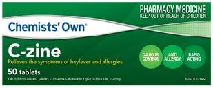 Chemist Own Chemists Own C-Zine 10Mg 50 Tabs Generic For Zyrtec ...