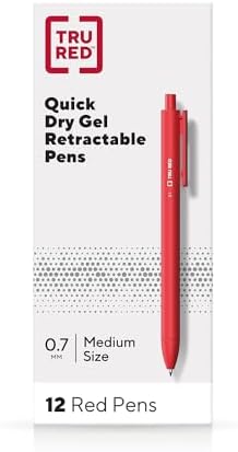 Amazon.com: STAPLES TRU RED Retractable Quick Dry Gel Pens, Assorted ...