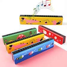Extrokids Wooden Mouth Organ - 1 Pc Random Design Will be shipped ...