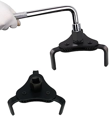 Amazon.com: Aokdom Oil Filter Wrench,3 Jaw Adjustable Oil Filter Wrench ...