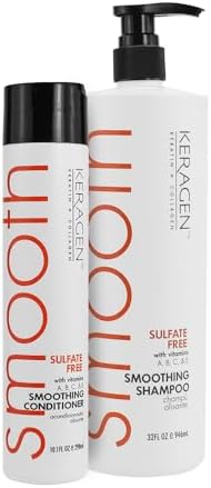 Amazon.com : KERAGEN Hair Care Combo: Smoothing Shampoo 32 Oz ...