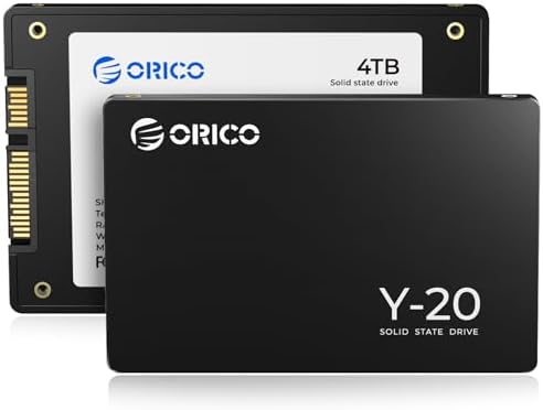 ORICO 4To 2,5 Pouces SSD Interne SATA III 6Gb/s, 3D NAND Jusqu'à 500Mo ...