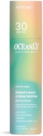 Amazon.com: ATTITUDE Oceanly Tinted Face Cream Stick with SPF 30, EWG ...
